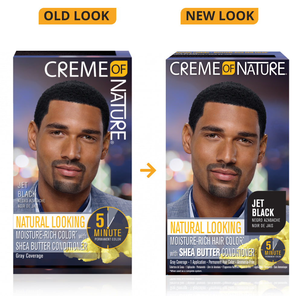 Black Hair Color for Men - Moisture Rich Hair Color | Creme of Nature
